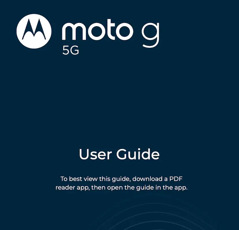 Motorola Moto G 5G 2024 User Manual - PDF Download
