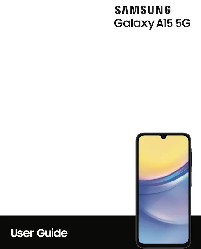 Tracfone Samsung Galaxy A15 5G S156V User Manual - PDF Download